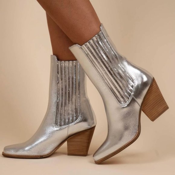 Chinese Laundry | Shoes | Chinese Laundry Cali Metallic Bootie | Poshmark